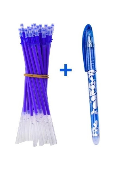İşkur Makine Isı İle Uçan Silinebilen Refill Kalem İçi Ve Kalem Mavi 11 Adet İşkur Makine Isı İle Uçan Silinebilen Refill Kalem İçi Ve Kalem Mavi 11 Adet