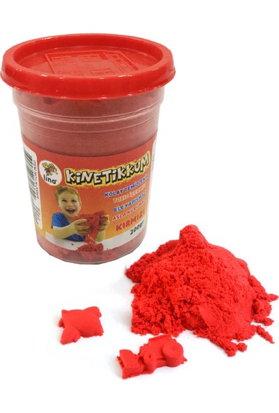 Lino Kinetik Kum 200 gr Kırmızı