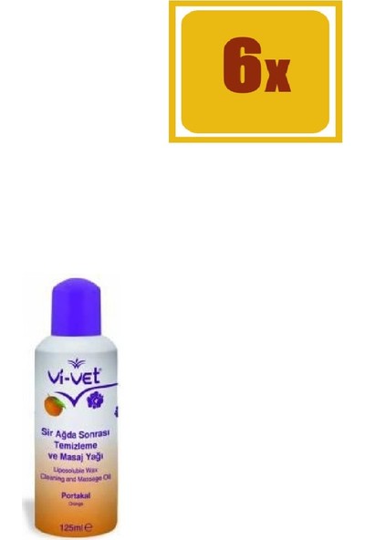 Vi-Vet Sir Ağda Sonrası Temizleme Ve Masaj Yağı Arnica 125 ml 6'lı Set Vi-Vet Sir Ağda Sonrası Temizleme Ve Masaj Yağı Arnica 125 ml 6'lı Set