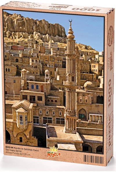 King Of Puzzle Mardin ve Şehidiye Camii Ahşap Puzzle 1000 Parça (DI03-M) King Of Puzzle Mardin ve Şehidiye Camii Ahşap Puzzle 1000 Parça (DI03-M)