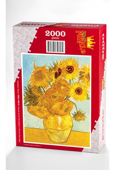 King Of Puzzle Bir Vazoda On İki Günebakan / Vincent Van Gogh Ahşap Puzzle 2000 Parça (KR51-MM) King Of Puzzle Bir Vazoda On İki Günebakan / Vincent Van Gogh Ahşap Puzzle 2000 Parça (KR51-MM)