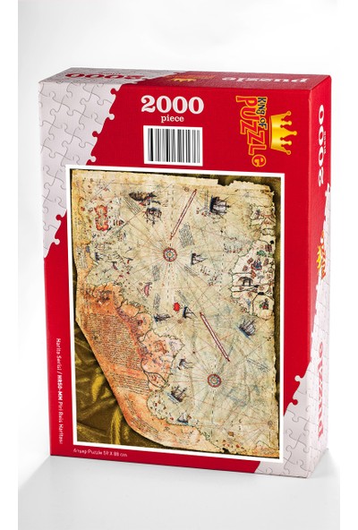 King Of Puzzle Piri Reis Haritası Ahşap Puzzle 2000 Parça (HR50-MM) King Of Puzzle Piri Reis Haritası Ahşap Puzzle 2000 Parça (HR50-MM)