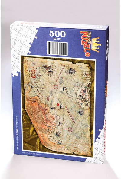 King Of Puzzle Piri Reis Haritası Ahşap Puzzle 500 Parça (HR02-D) King Of Puzzle Piri Reis Haritası Ahşap Puzzle 500 Parça (HR02-D)