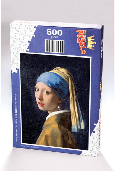 King Of Puzzle İnci Küpeli Kız - Johannes Vermeer Ahşap Puzzle 500 Parça (KR02-D) King Of Puzzle İnci Küpeli Kız - Johannes Vermeer Ahşap Puzzle 500 Parça (KR02-D)