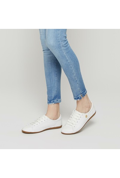 U.S. Polo Assn. Jojo Beyaz Kadın Deri Sneaker Ayakkabı