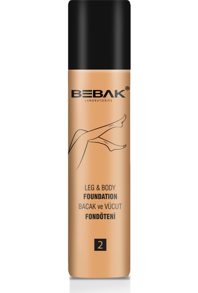 Bebak Bacak Fondöteni Medium Orta 2 Numara 75 ml Bebak Bacak Fondöteni Medium Orta 2 Numara 75 ml