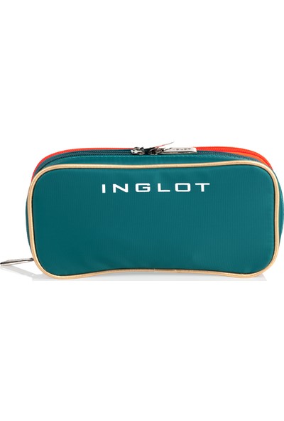 Inglot Makeup Pencil Case Turquoise-Flaming Orange Inglot Makeup Pencil Case Turquoise-Flaming Orange