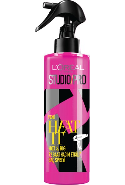 L'Oréal Paris Studio Pro Heat It Hot And Big Spray 200 Ml