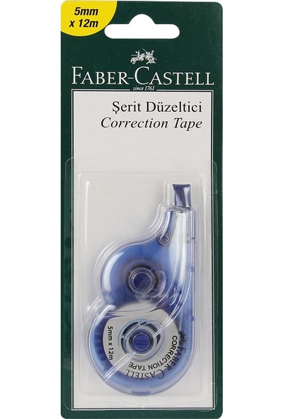 Faber-Castell Şerit Düzeltici Daksil 5Mmx12M 12'Li Paket Faber-Castell Şerit Düzeltici Daksil 5Mmx12M 12'Li Paket