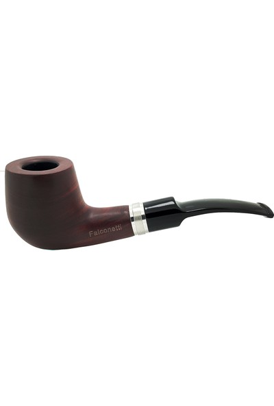 Falconetti 9 Mm. Metal Bilezikli Ebony Ahşap Pipo Py71 Falconetti 9 Mm. Metal Bilezikli Ebony Ahşap Pipo Py71