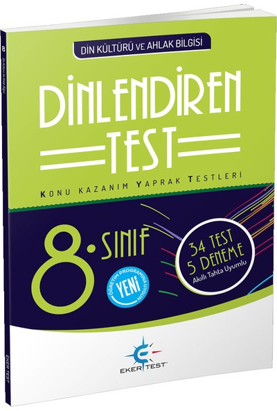 8 Sınıf Din Kültürü Akıllı Dinlendiren Test Eker Yayınları - İzzet Eker 8 Sınıf Din Kültürü Akıllı Dinlendiren Test Eker Yayınları - İzzet Eker