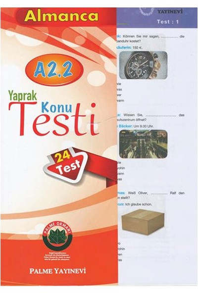 Palme Yayıncılık Almanca A2 2 Yaprak Test Palme Yayıncılık Almanca A2 2 Yaprak Test