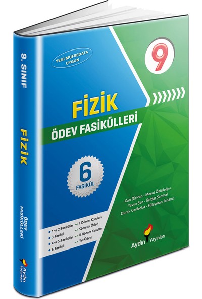 9 Sınıf Fizik Ödev Fasikülleri Aydın Yayınları - Can Dirican Mesut 9 Sınıf Fizik Ödev Fasikülleri Aydın Yayınları - Can Dirican Mesut