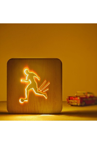Starmood 3D 3 Boyutlu Ahşap Spor Futbol Led Masa Üstü Gece Lambası Starmood 3D 3 Boyutlu Ahşap Spor Futbol Led Masa Üstü Gece Lambası