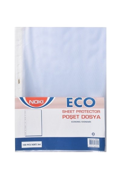 Noki Poşet Dosya Eco 100 Lü 4830 30'lu Koli