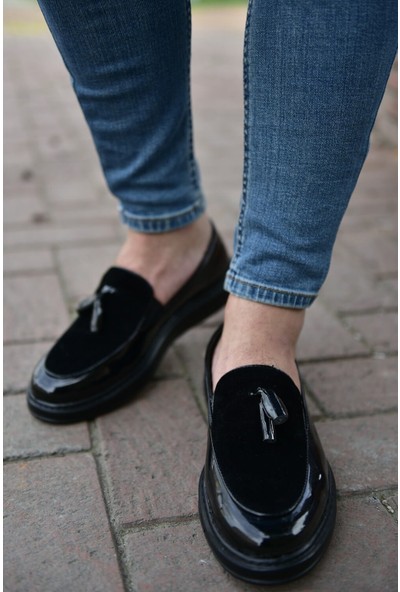 Chekich Ch002 Rugan Siyah Taban Erkek Ayakkabı Siyah Chekich Ch002 Rugan Siyah Taban Erkek Ayakkabı Siyah