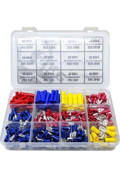 Site Hırdavat Ek Muf Erkek Terminal Dişi Faston Kablo Ucu Seti 320'li