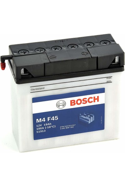 Bosch 19 Amper Motosiklet Aküsü M4F45 Bosch 19 Amper Motosiklet Aküsü M4F45