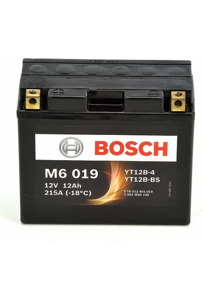 Bosch 12 Amper AGM Motosiklet Aküsü (Mercedes Yedek Akü) M6019 Bosch 12 Amper AGM Motosiklet Aküsü (Mercedes Yedek Akü) M6019