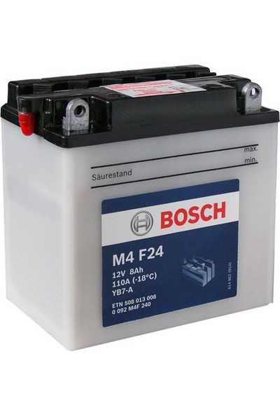 Bosch 8 Amper Motosiklet aküsü M4F24