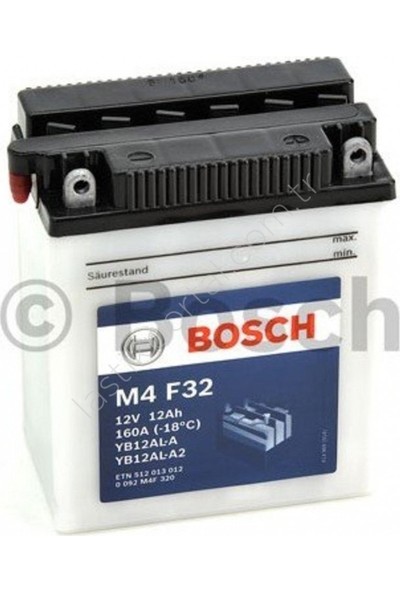 Bosch 12 Amper Motosiklet Aküsü M4F32 Bosch 12 Amper Motosiklet Aküsü M4F32