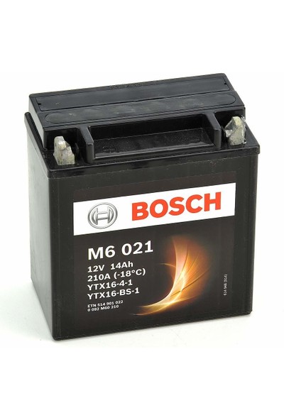 Bosch 14 Amper AGM Motosiklet Aküsü M6021 Bosch 14 Amper AGM Motosiklet Aküsü M6021
