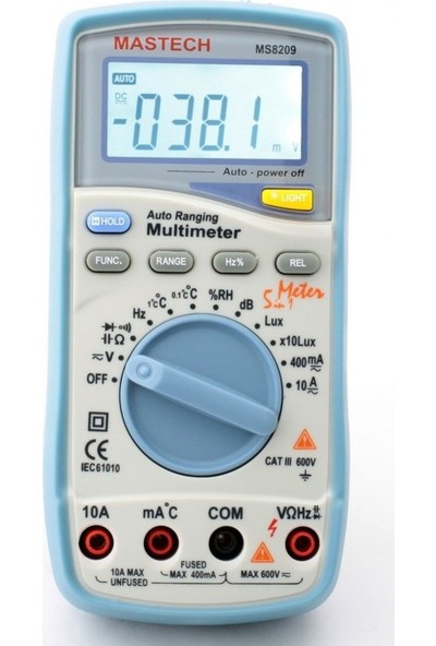 Mastech Ms 8209 Dijital Multimetre Ölçü Aleti Mastech Ms 8209 Dijital Multimetre Ölçü Aleti