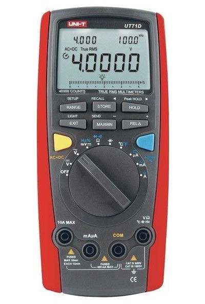 Unit Ut 71D Dijital Multimetre Ölçü Aleti