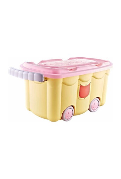 Bee Home Sarı Tekerlekli Oyuncak Kutusu 50 lt Bee Home Sarı Tekerlekli Oyuncak Kutusu 50 lt