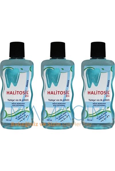Halitosil ( Pharmol ) Zn Ağız Koku Önleyici 400 ml 3 Lü