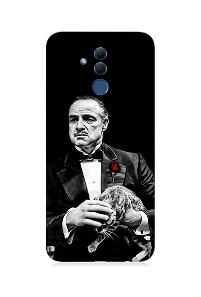 Teknomeg Huawei Mate 20 Lite The Godfather Desenli Tasarım Silikon Kılıf