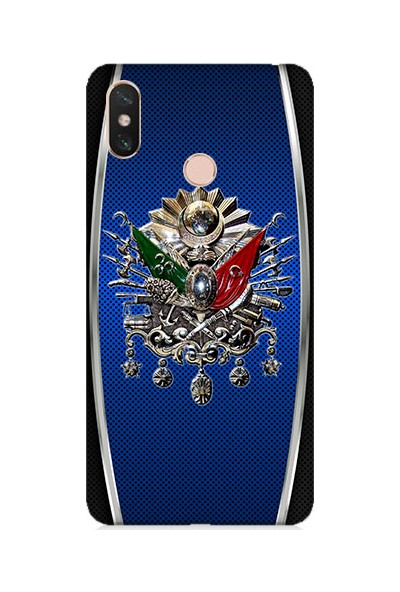 Teknomeg Xiaomi Mi Max 3 Osmanlı Desenli Tasarım Silikon Kılıf