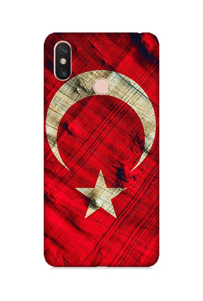Teknomeg Xiaomi Mi Max 3 Bayrak Desenli Tasarım Silikon Kılıf