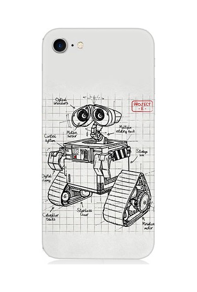 Teknomeg Apple iPhone 7 Wall-E Desenli Tasarım Silikon Kılıf Teknomeg Apple iPhone 7 Wall-E Desenli Tasarım Silikon Kılıf