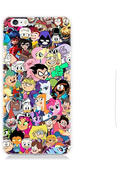 Teknomeg Apple iPhone 6 Plus Çizgi Film Kahramanları Desenli Tasarım Silikon Kılıf Teknomeg Apple iPhone 6 Plus Çizgi Film Kahramanları Desenli Tasarım Silikon Kılıf