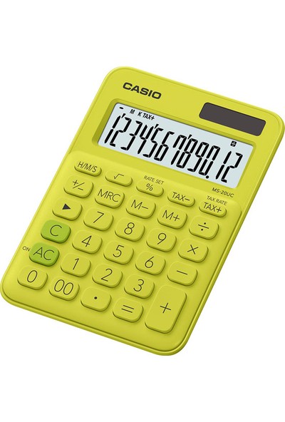 Casio Ms-20Uc-Yg Renkli Masa Tipi 12 Hane Hesap Makinası Casio Ms-20Uc-Yg Renkli Masa Tipi 12 Hane Hesap Makinası