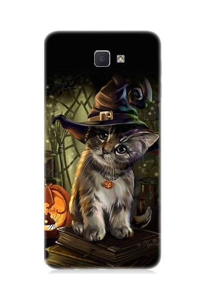 Teknomeg Samsung Galaxy J7 Prime Cadılar Bayramı Ve Kedi Desenli Tasarım Silikon Kılıf Teknomeg Samsung Galaxy J7 Prime Cadılar Bayramı Ve Kedi Desenli Tasarım Silikon Kılıf
