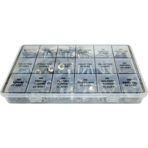 Site Hırdavat M8 Yhb Ysb Vida/Civata Somun Pul Rondela Seti Fiyatı