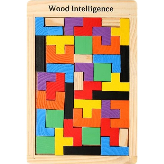 Wood İntelligence Ahşap Tetrisve Blok Zeka Oyuncağı Seti Fiyatı
