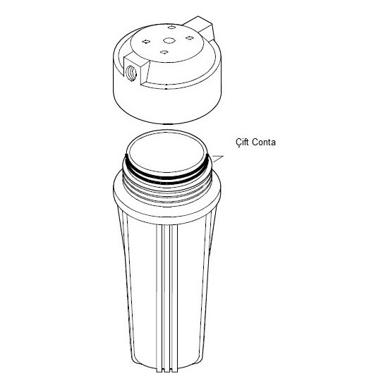 Waterboss Su Arıtma Cihazları İçin 10" Beyaz Hausing Filtre Fiyatı