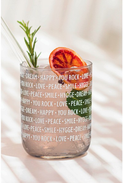 Rakle Motto Sarmal Full Baskılı Füme Bardak 350 cc Rakle Motto Sarmal Full Baskılı Füme Bardak 350 cc