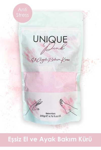 Unique Pink Yoğun Nemlendirici & Anti Stress El Ayak Bakım Kürü 200GR