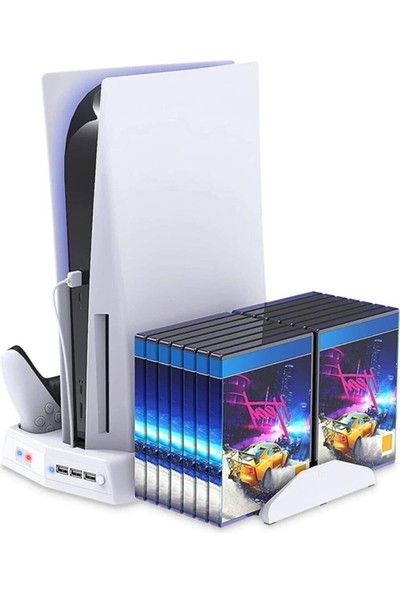 Comse Ps5 Çok Fonksiyonlu Fanlı Şarjlı Dikey Stand Comse Ps5 Çok Fonksiyonlu Fanlı Şarjlı Dikey Stand
