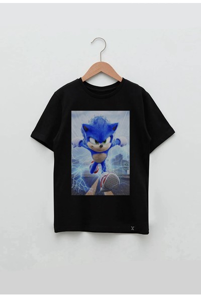 Darkia Kids Sonic 0123 Tasarım Baskılı Unisex Çocuk Tişört