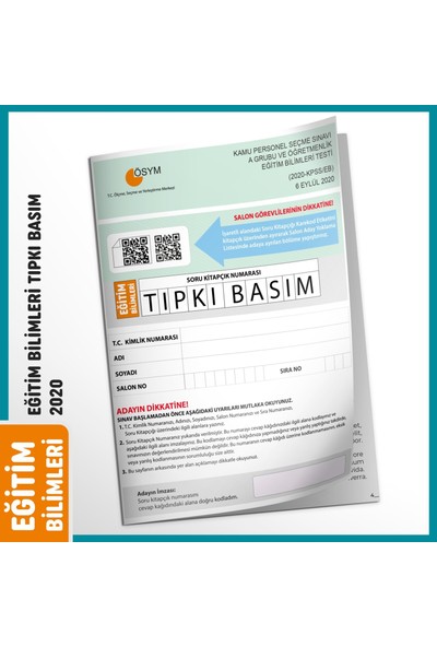 İnformal Yayınları Eğitim Bilimleri 2020 ÖSYM Tıpkı Basım Türkiye Geneli Dijital Çözümlü Çıkmış Soru Kitapçığı İnformal Yayınları Eğitim Bilimleri 2020 ÖSYM Tıpkı Basım Türkiye Geneli Dijital Çözümlü Çıkmış Soru Kitapçığı