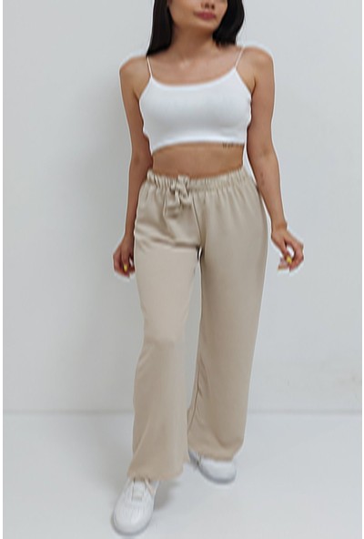 Daha Yok Mu Beli Lastikli Ayrobin Pantolon Taş Xl-Taş Daha Yok Mu Beli Lastikli Ayrobin Pantolon Taş Xl-Taş