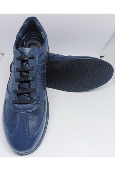Daha Yok Mu Erkek Spor Hakiki Deri Ayakkabı Lacivert 40-Lacivert