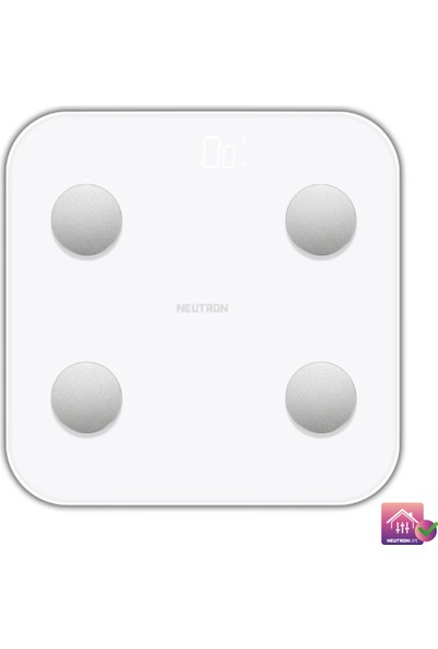 NEUTRON Yağ Ölçer Fonksiyonlu Baskül Akıllı Bluetooth Tartı - App Ile Kontrol NEUTRON Yağ Ölçer Fonksiyonlu Baskül Akıllı Bluetooth Tartı - App Ile Kontrol