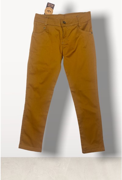 Can Bebe & Kids Erkek Çocuk Hardal Kot Pantolon %100 Pamuk Likralı