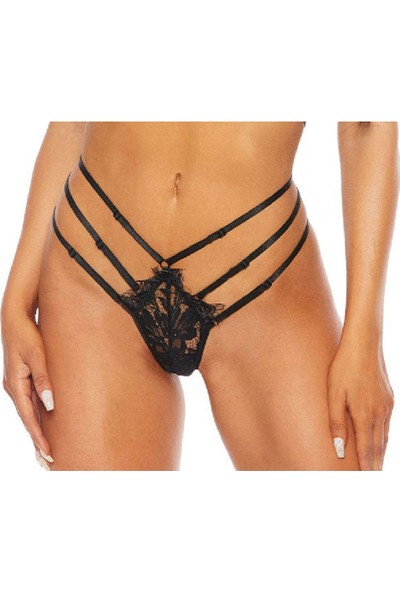 Ifondi Özel Tasarım Dantelli Külot Siyah